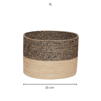 Rond jute mandje-XL - Hubsch Interior - Rieten manden